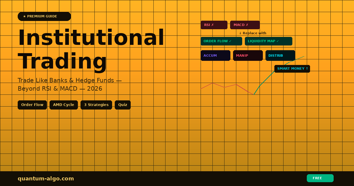 Institutional Trading Strategy 2026: Trade Like Banks