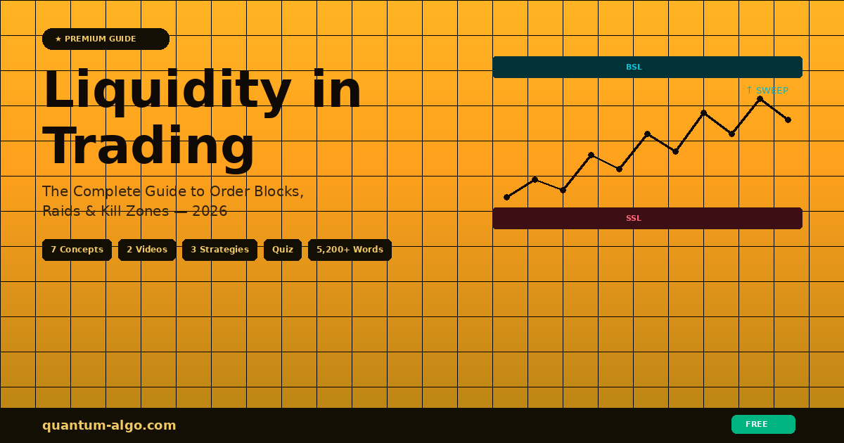 Liquidity Trading Guide 2026 — Order Blocks, Raids & Kill Zones